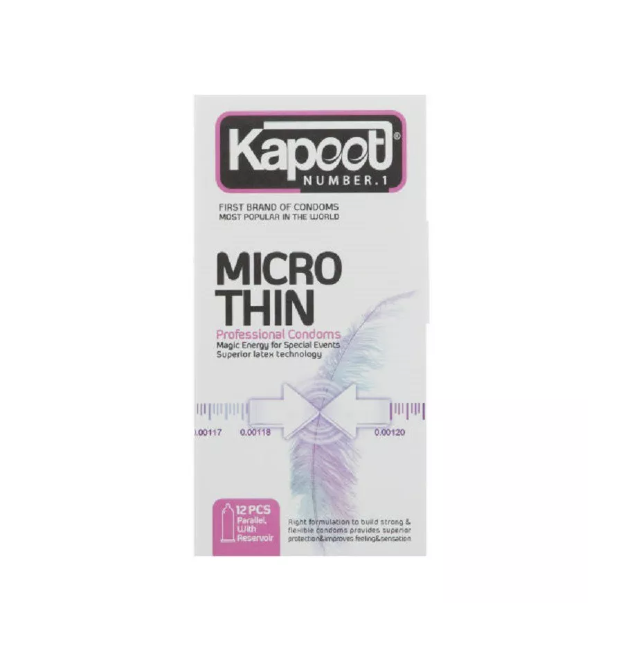 بررسی و خرید کاندوم کاپوت kapoot مدل Micro Thin بسته 12 عددی | طب تولید